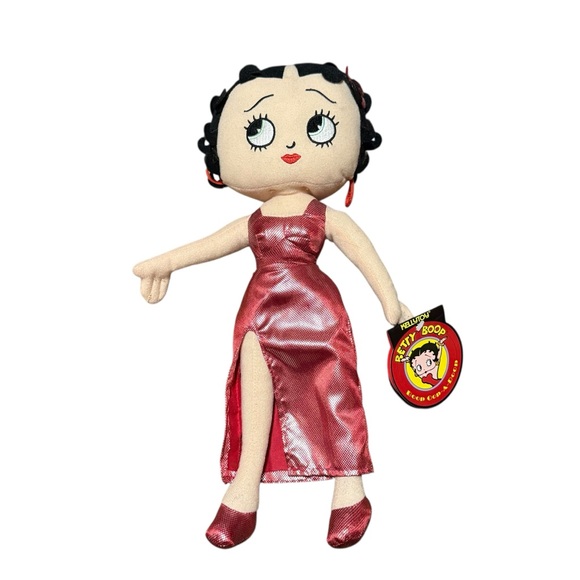 Toys | Kellytoy Betty Boop 15 Stuffed Plush Toy Doll Red Shiny Dress ...